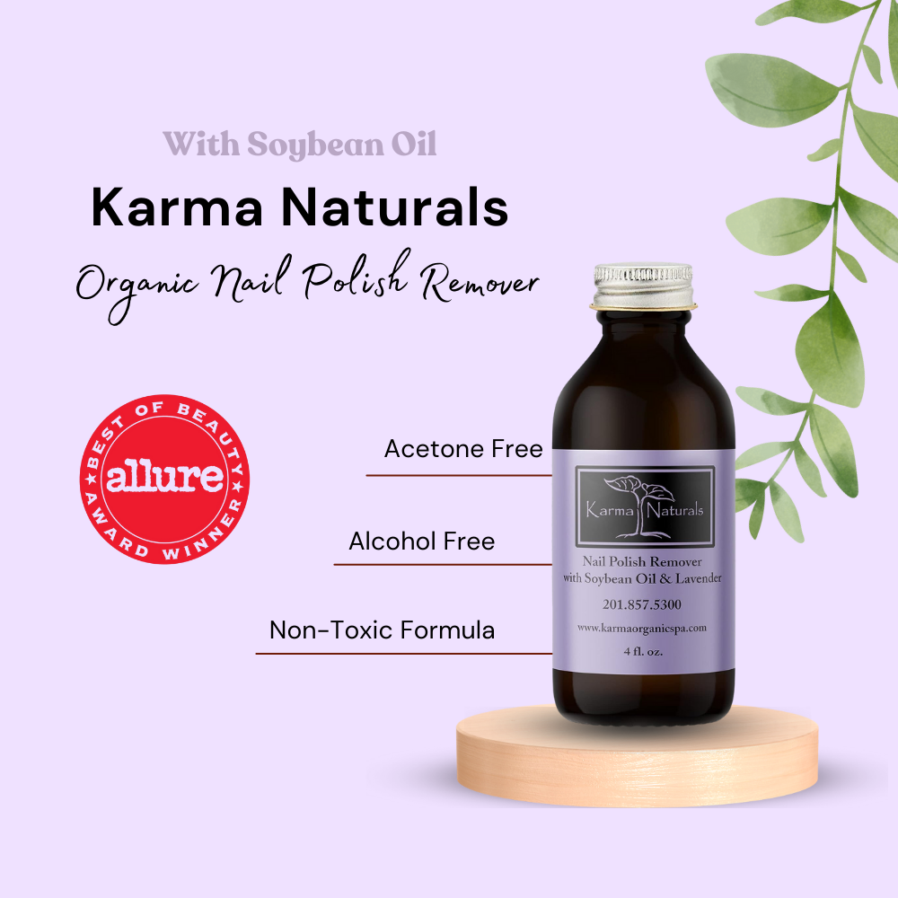 Karma Naturals Nail Polish Remover with Soybean and Lavender Oil - 3 P ...
